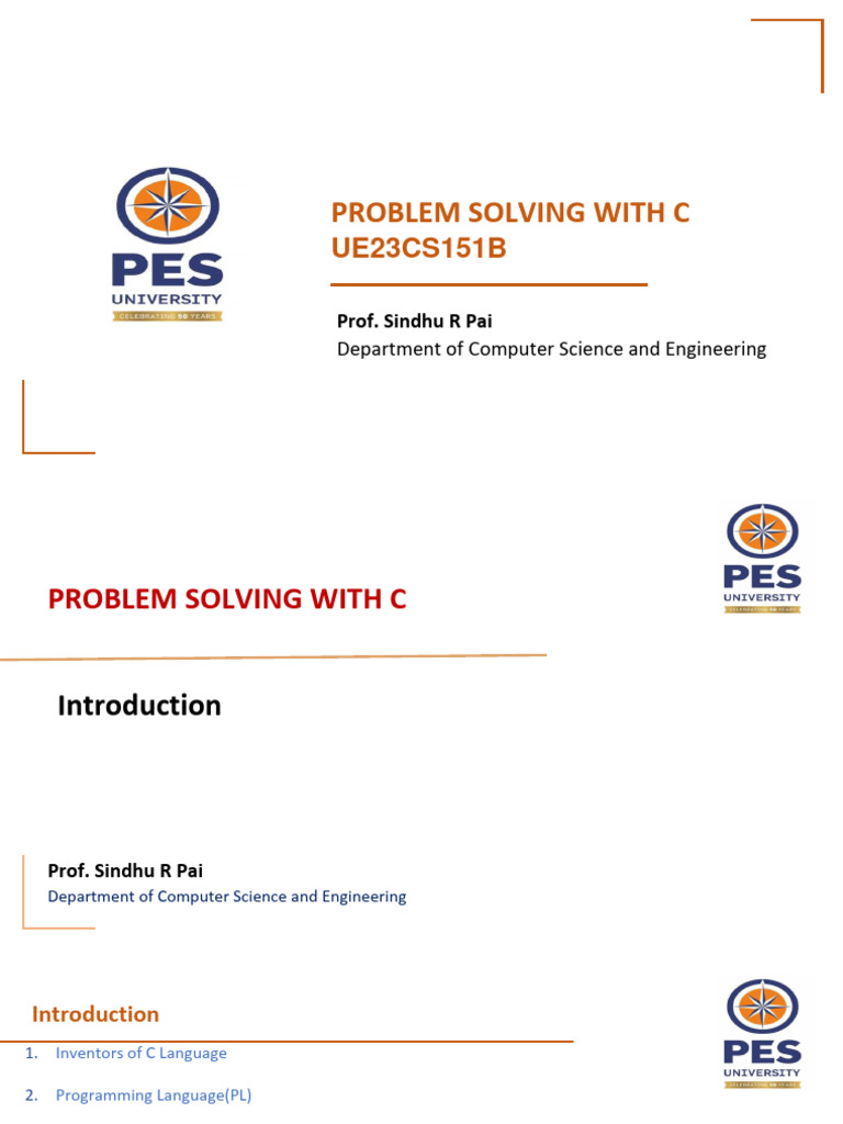 Unit 1 Pdf C Programming Language Computer Programming