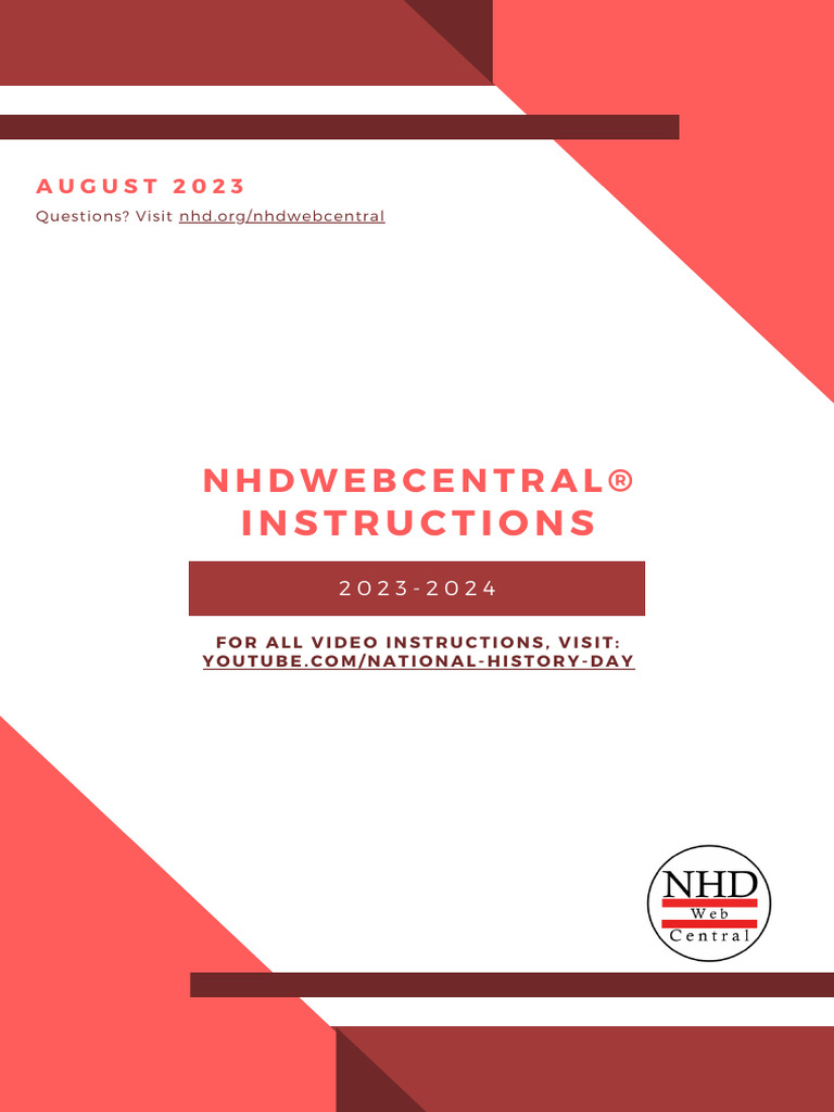 2023-2024 NHDWebCentral Revised Instructions FINAL | PDF | Tablet ...