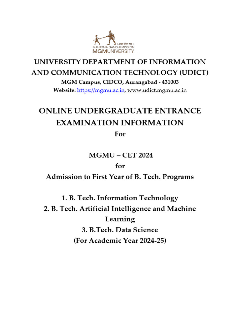 Udict Ug Mgmu - Cet 2024 | PDF | Line (Geometry) | Chemical Bond
