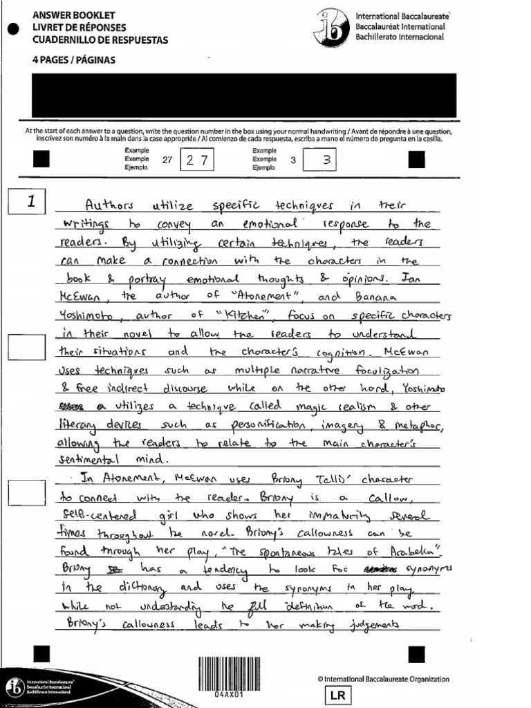 IBDP PAPER 2 Sample | PDF