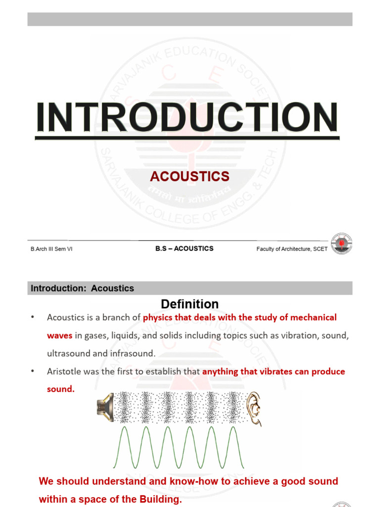 Acoustic | PDF | Sound | Waves