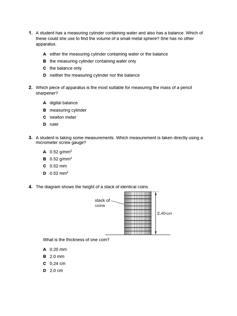 Paper 2 | PDF | Force | Mass