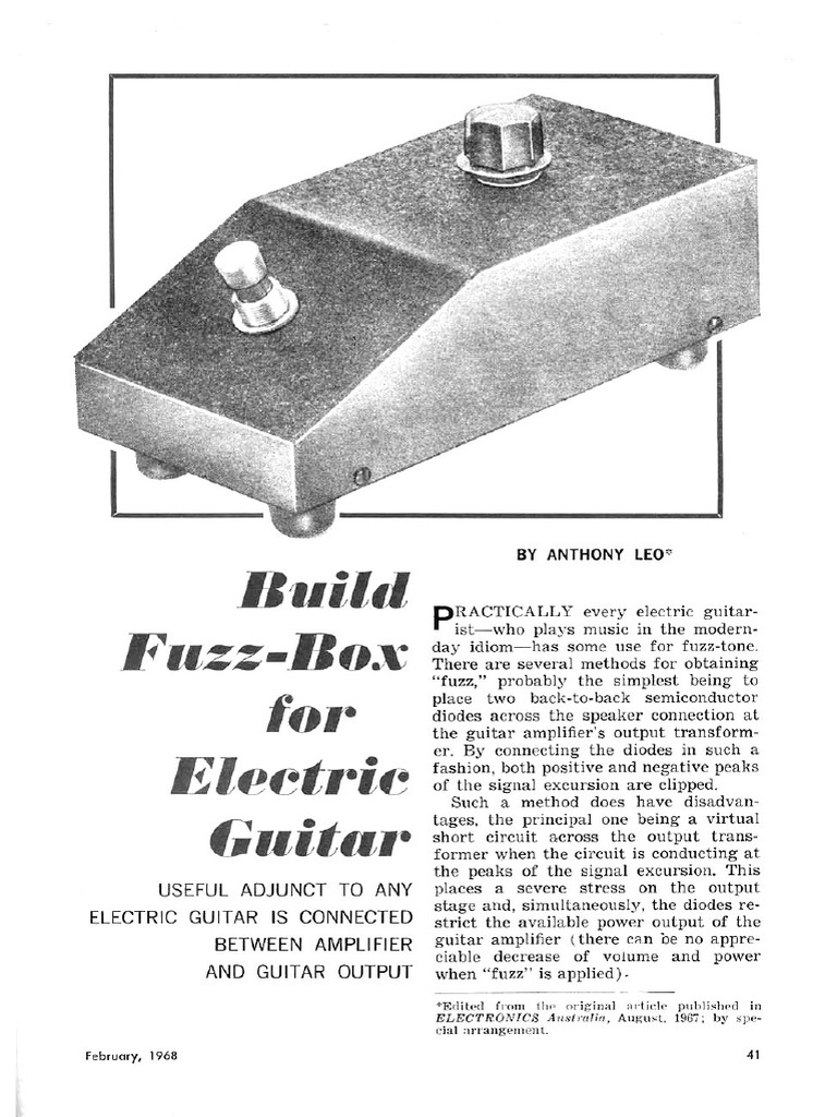 Fuzz Box Electric Guitar | PDF