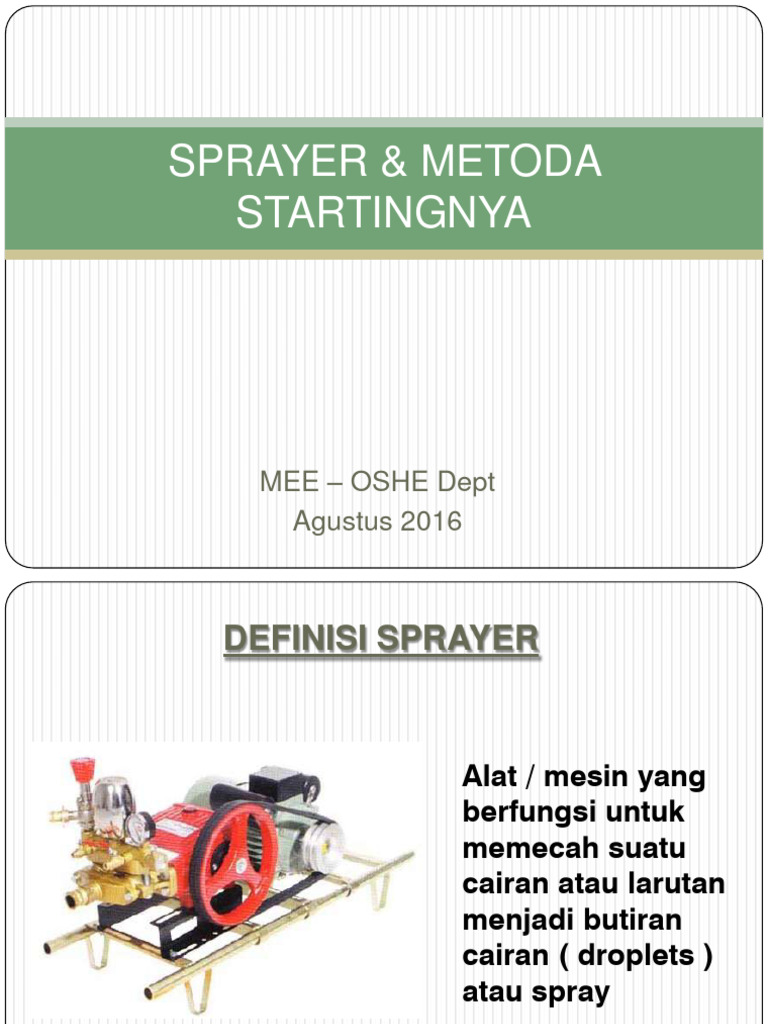SPRAYER | PDF