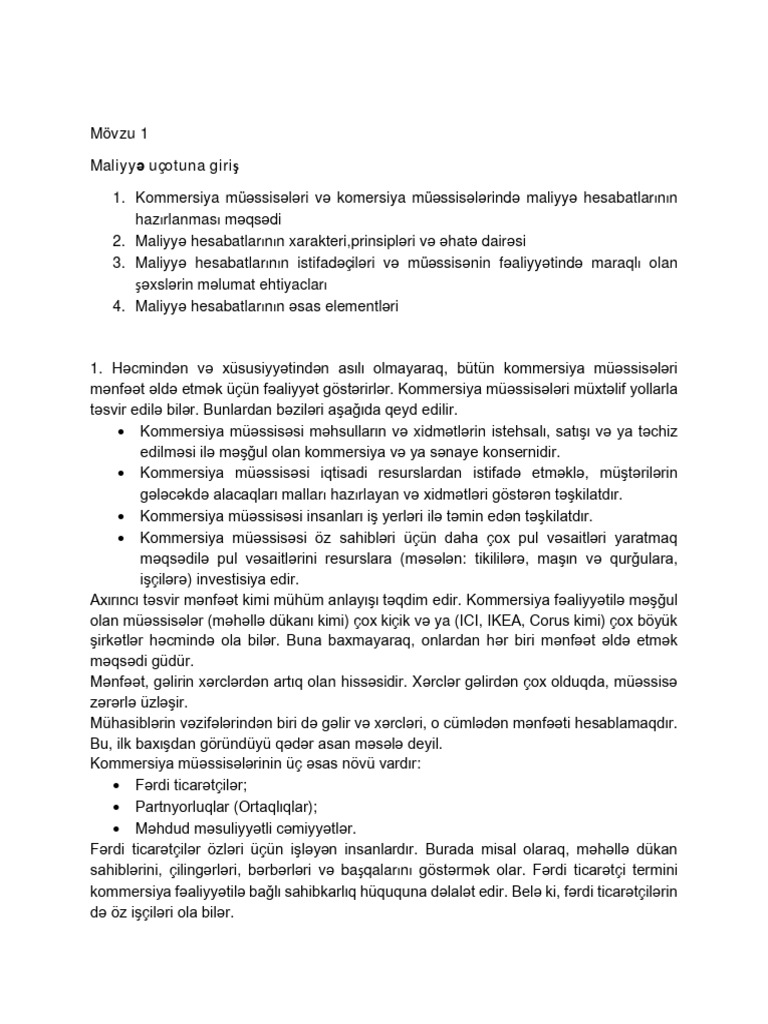 Maliyye Ucotu Muhazire | PDF