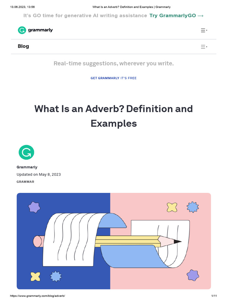 Adverbs: Definition and Usage Guide | PDF | Adverb | Adjective