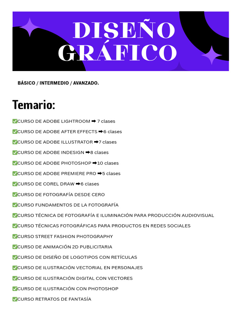 Temario - CURSO DISEÑO GRÁFICO | PDF | Ilustrador Adobe | Diseño gráfico
