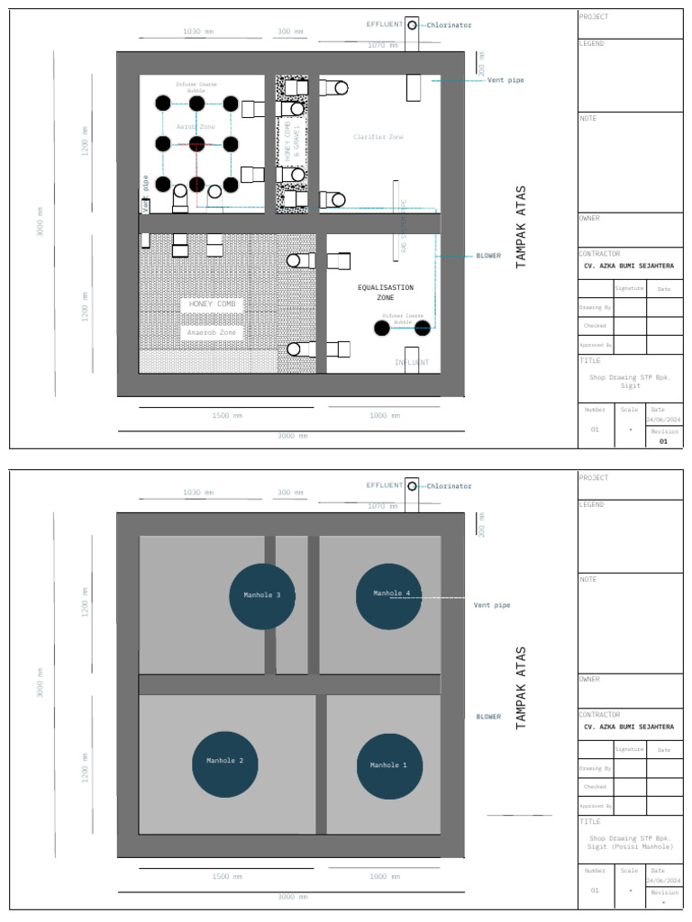 Shop Drawing for STP BPK Project | PDF