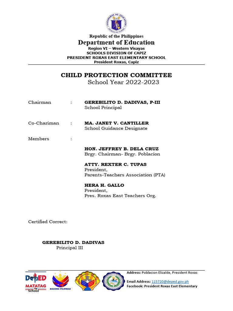 Child Protection Committee | PDF