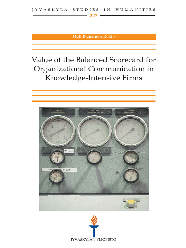 Value of Balanced Score Card | PDF | Strategic Management | Communication