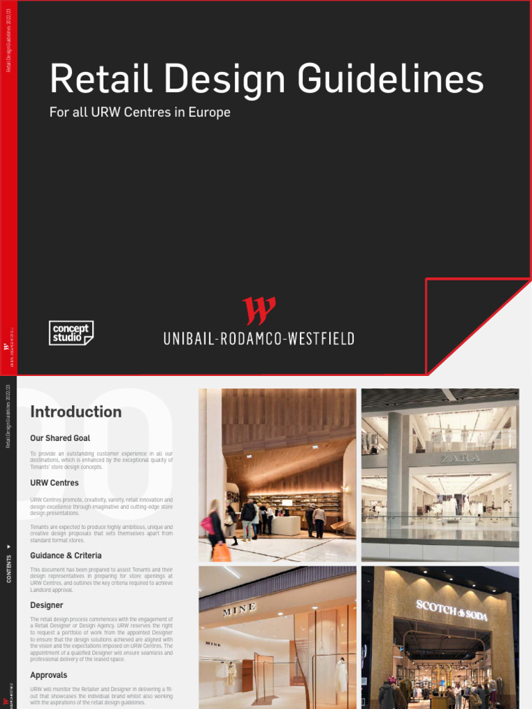 URW Retail Design Standards 2022/23 | PDF | Retail | Leasehold Estate