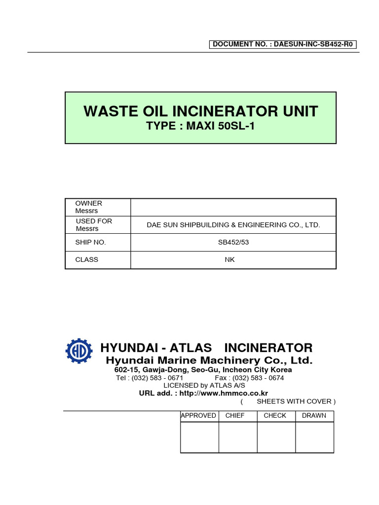 Insinerator Final DWG | PDF | Incineration | Combustion