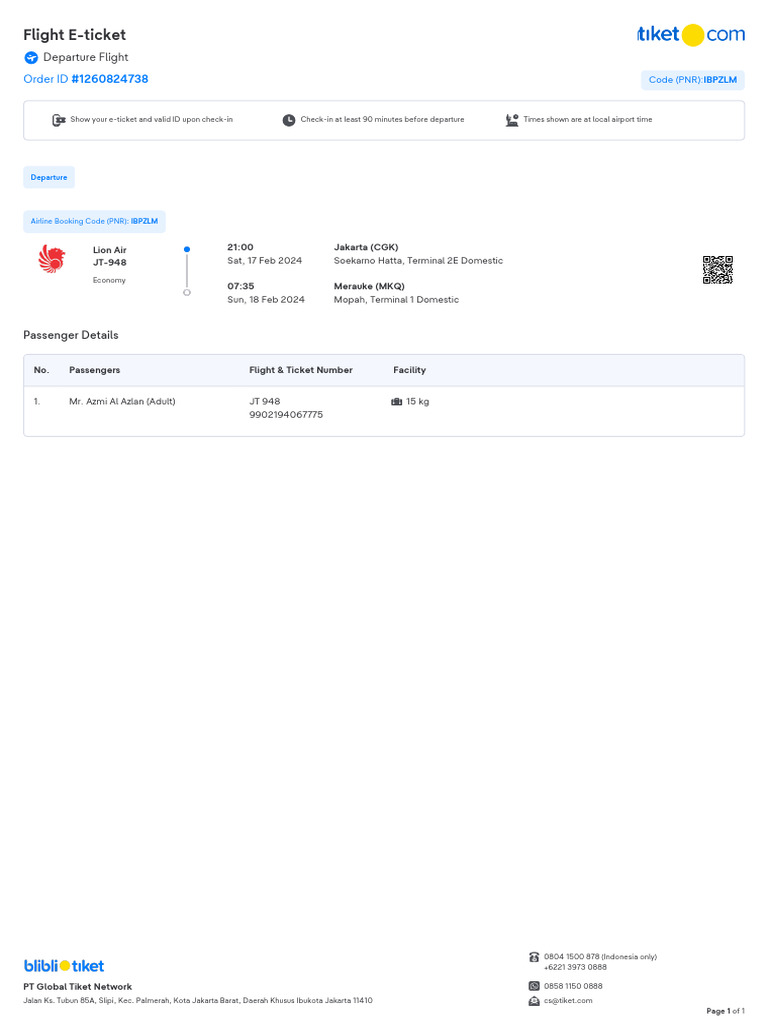 Contoh Eflight | PDF | Toxicity | Identity Document