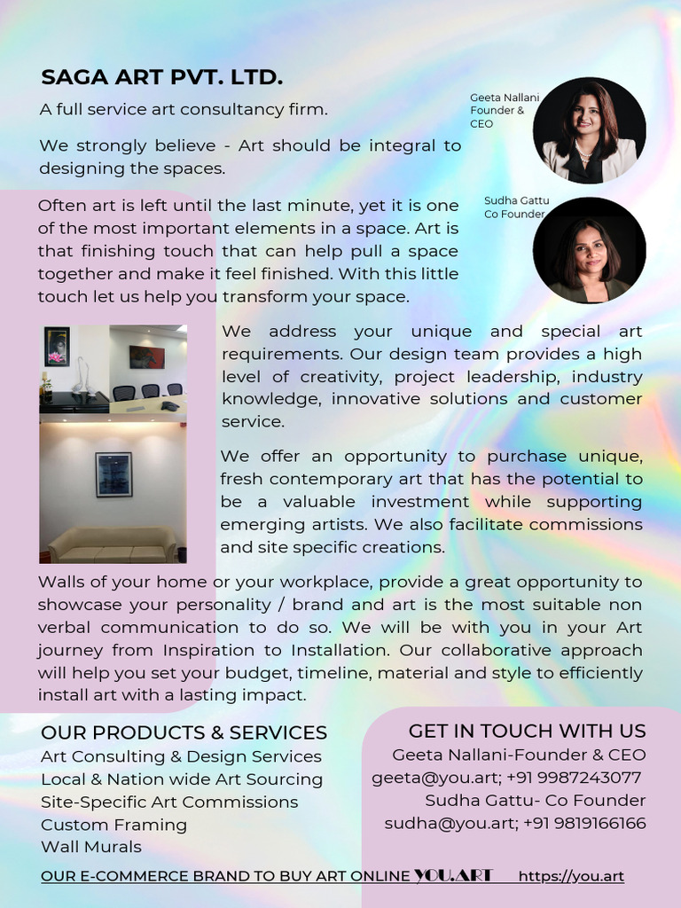 Saga Art PVT - Ltd. | PDF