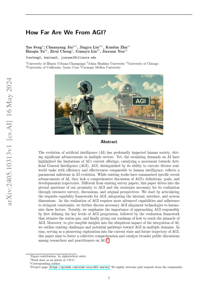 How Far Are We From AGI | PDF | Artificial Intelligence | Intelligence (AI) & Semantics