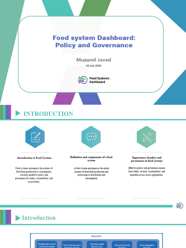 Food System Dashboard Policy and Governance | PDF | Food Safety ...
