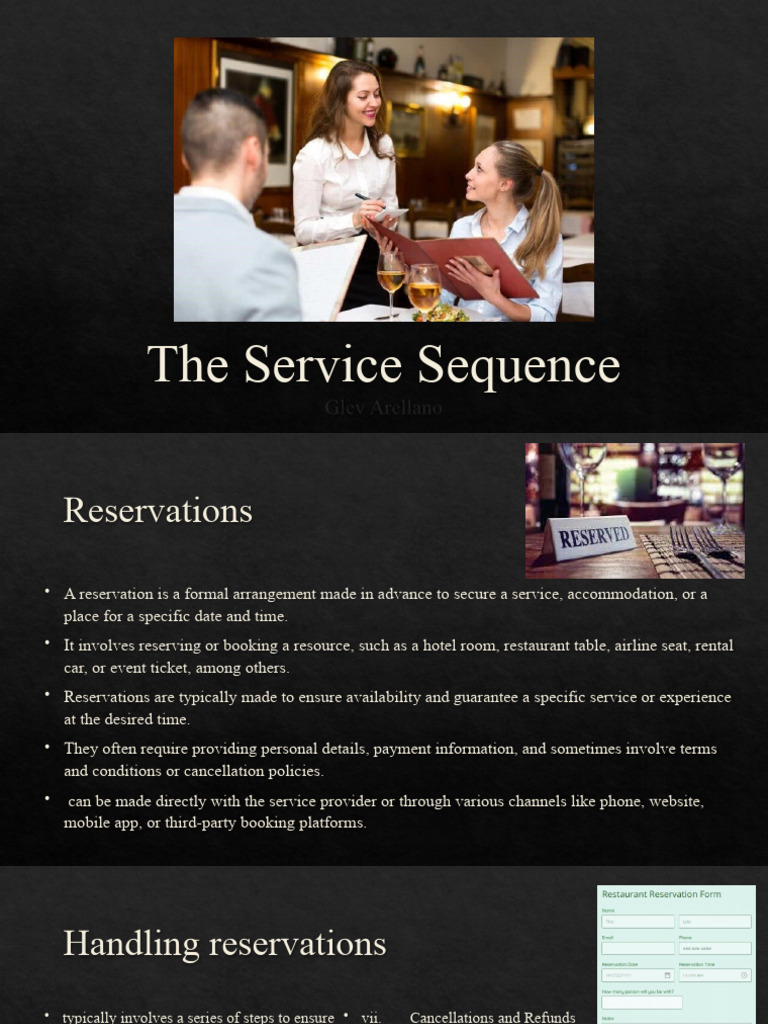 The Service Sequence | PDF | Tableware | Nonverbal Communication