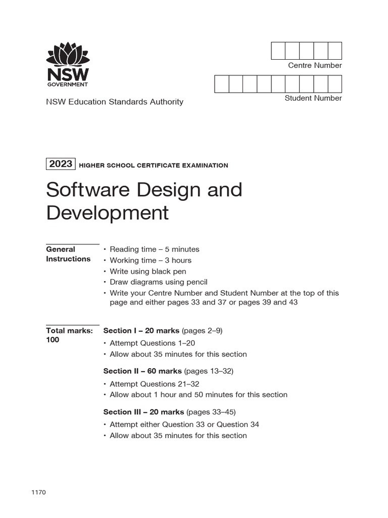 HSC Software Design & Development 2023 | PDF | Software | Compiler