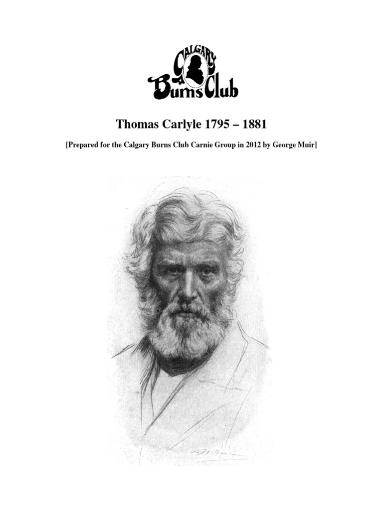 Thomas Carlyle: Life and Works Chronology | PDF | Thomas Carlyle
