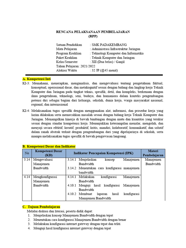 RPP Aij KD 3.14 | PDF