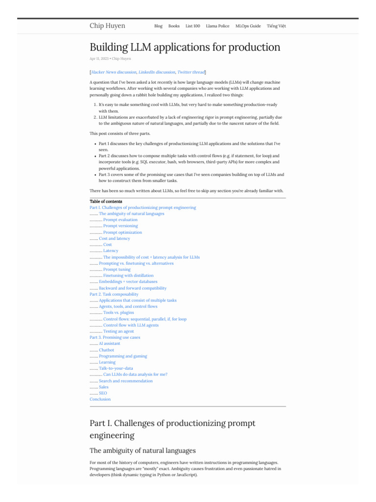 Productionizing LLM Applications | PDF | Databases | Search Engine ...