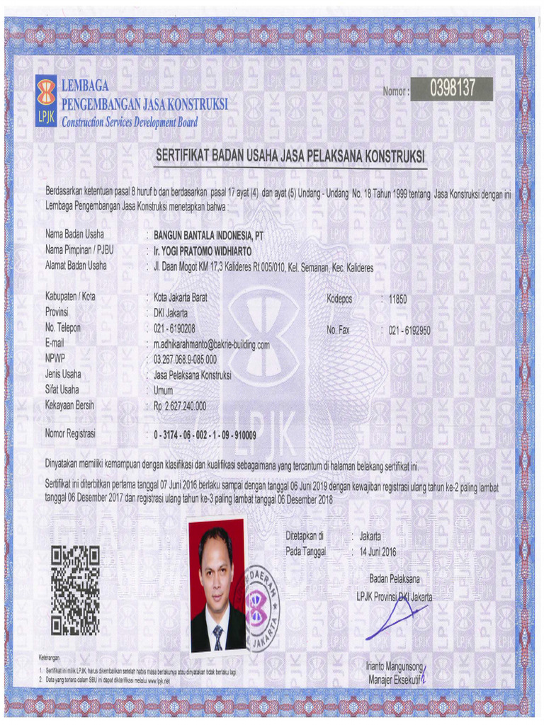 SBUJK Bangun Bantala Indonesia | PDF