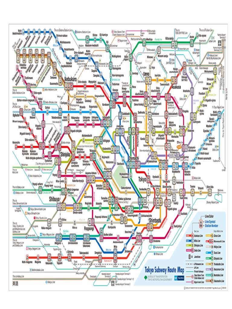 Mapa Metro Tokyo | PDF