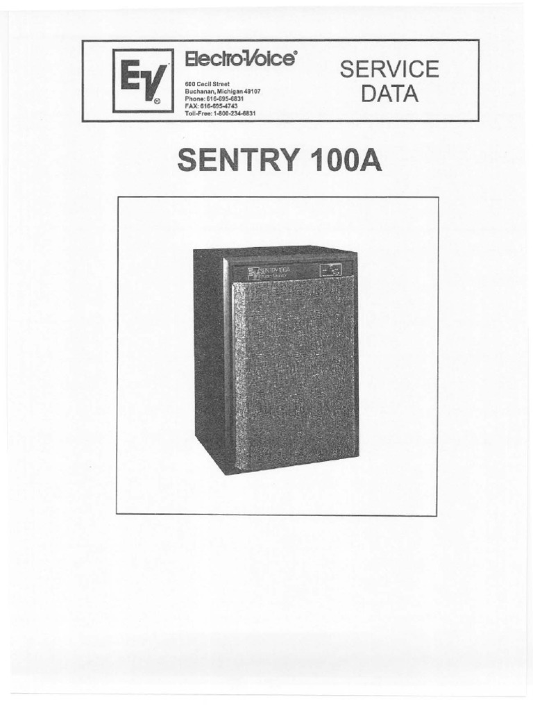 Electro Voice Sentry 100a SM | PDF