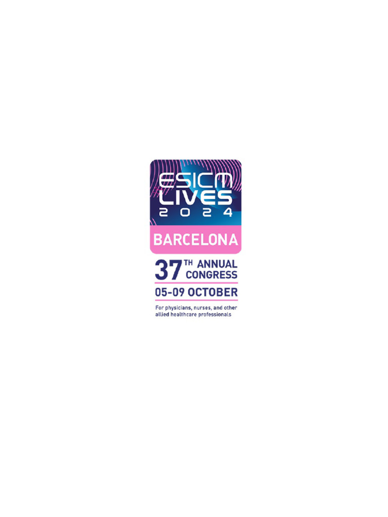 ESICM LIVES 2024-En | PDF