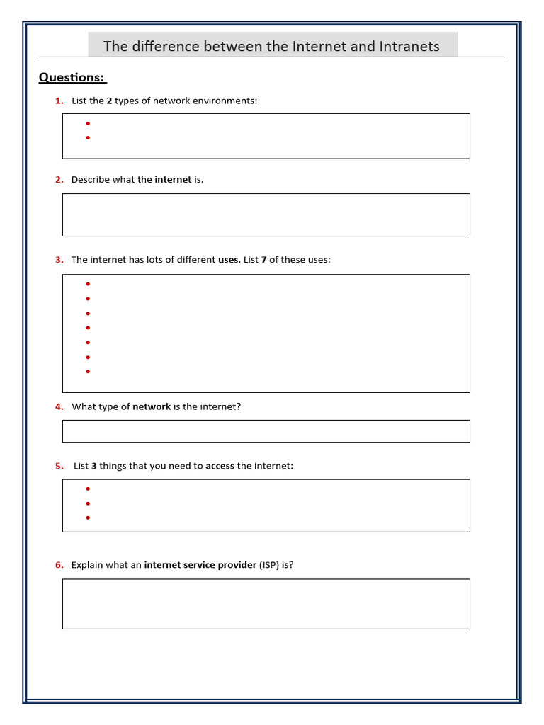 Cie Igcse 0417 Difference - Between - Internet - Intranet | PDF Cie Igcse 0417 Difference - Between - Internet - Intranet | PDF
