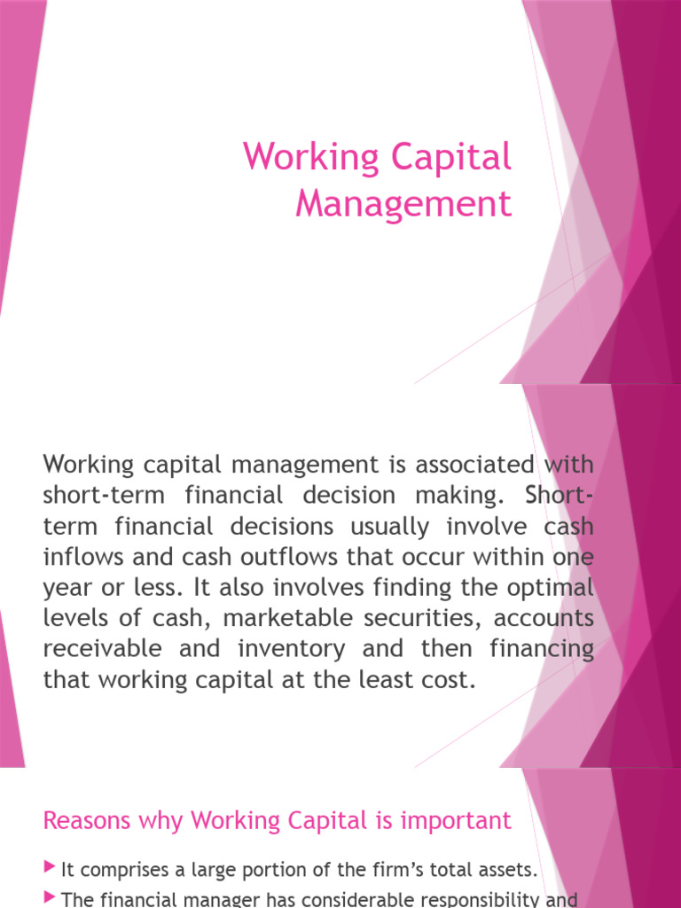 Working Capital Management | PDF | Working Capital | Financial Capital