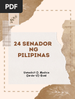 24 Senators | PDF | Government Related Organizations | Political Events