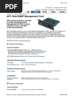Network Management Card 3 (NMC 3) : Firmware v2.3.1.1 For Smart-UPS & 1-Phase Symmetra Release ...