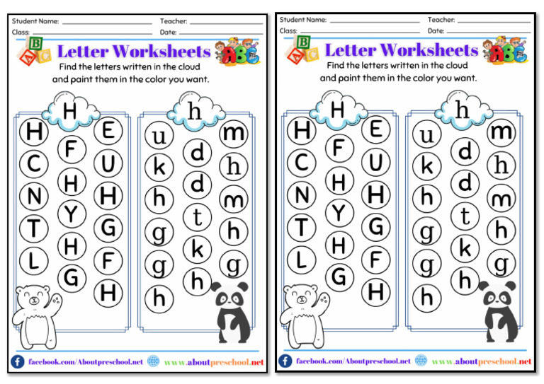 Letter Worksheet | PDF