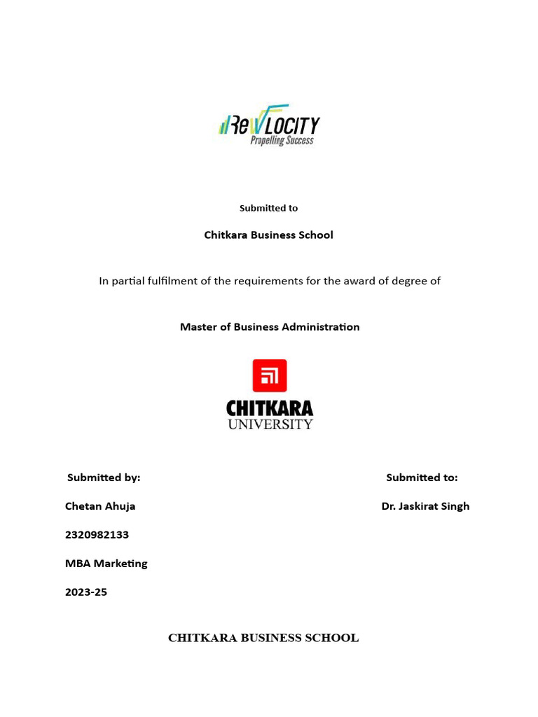 Internship Report | PDF | Sales | Customer Relationship Management