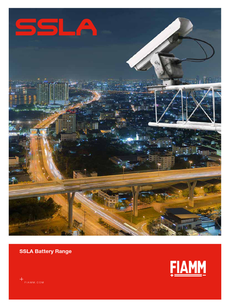 Ssla Battery Range Fiamm | PDF | Battery (Electricity) | Energy Storage