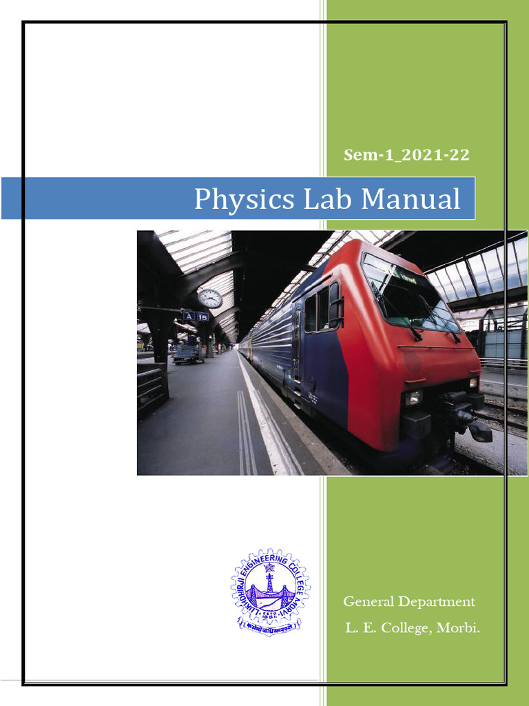 Physics Lab Manual for Engineering Students | PDF | Friction | Force