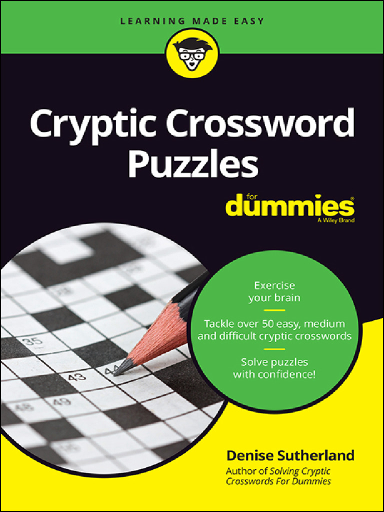 Cryptic Crossword Puzzles For Dummies Australian Edition | PDF | Crossword