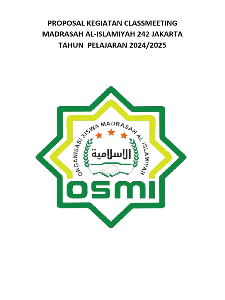 Proposal Kegiatan Classmeet 2023 Nih Baru | PDF