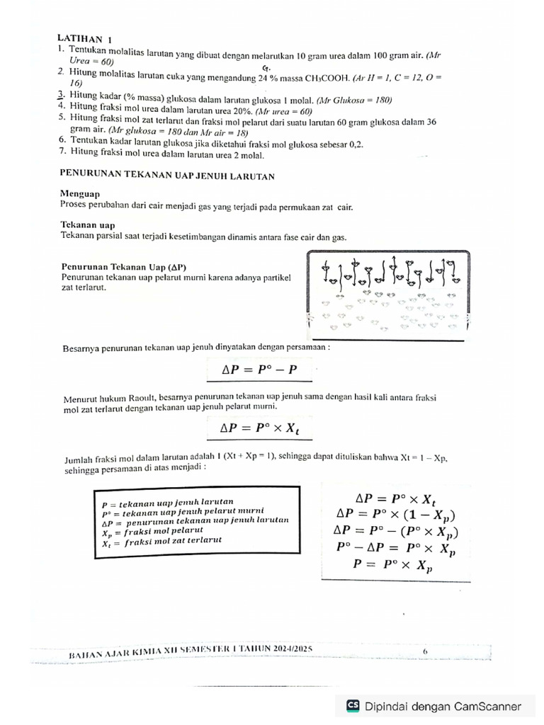 Latihan 1 Modul Kimia Bab 1 | PDF
