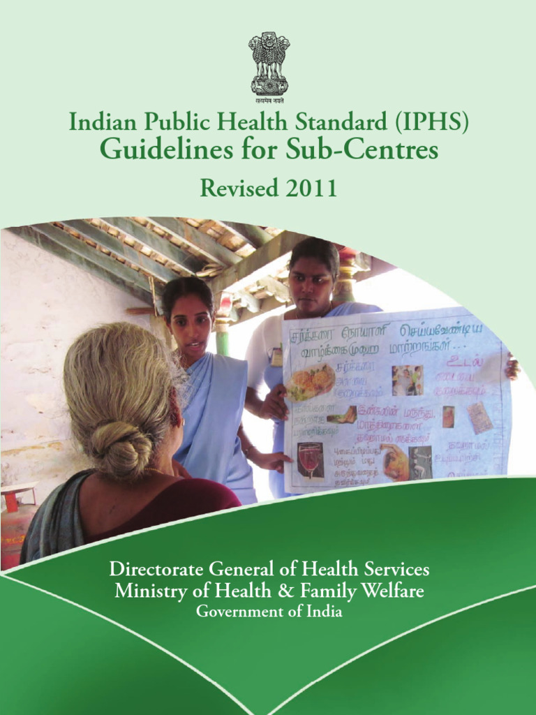 IPHS_Guidelines_Sub_Centers- roles and responsibilities | PDF ...