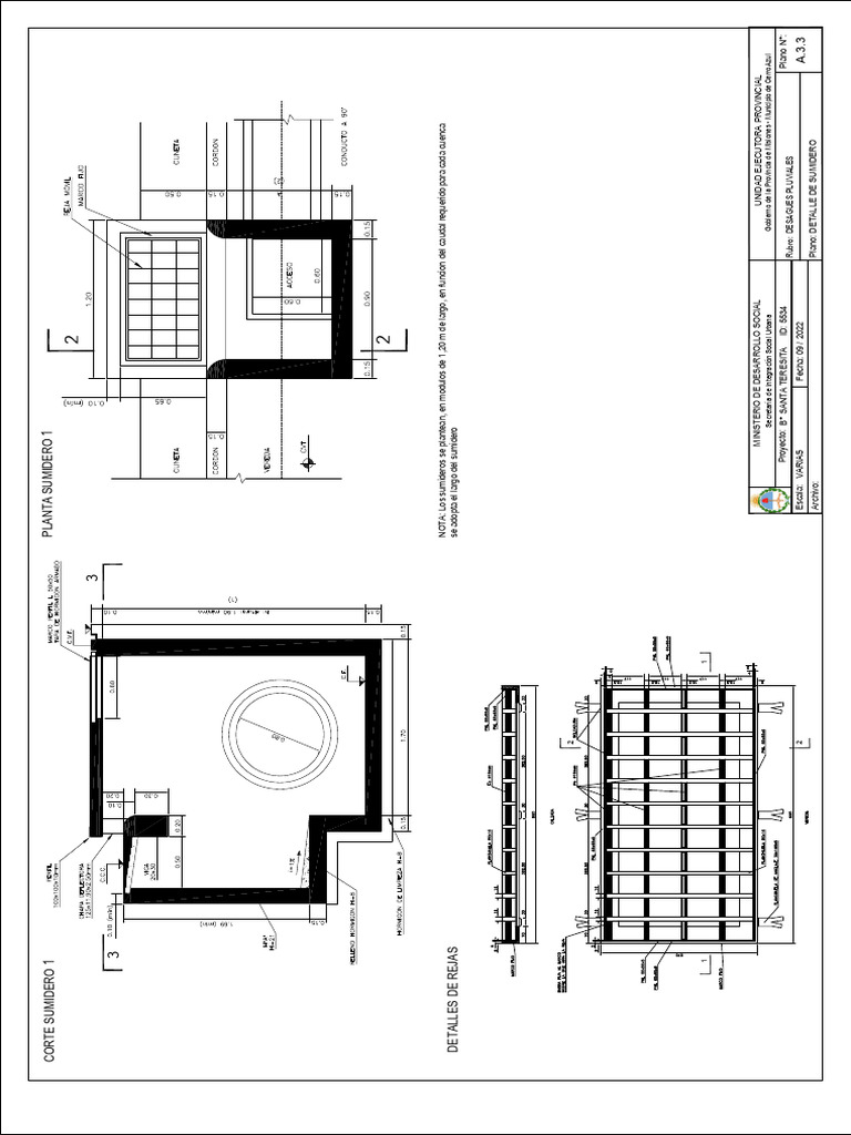 Detalle de Sumidero | PDF