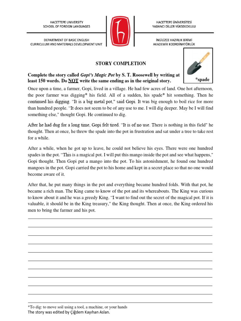 Young Writers' Story Challenge | PDF