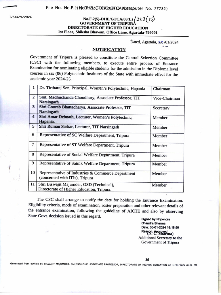 Order CSC 2024 | PDF