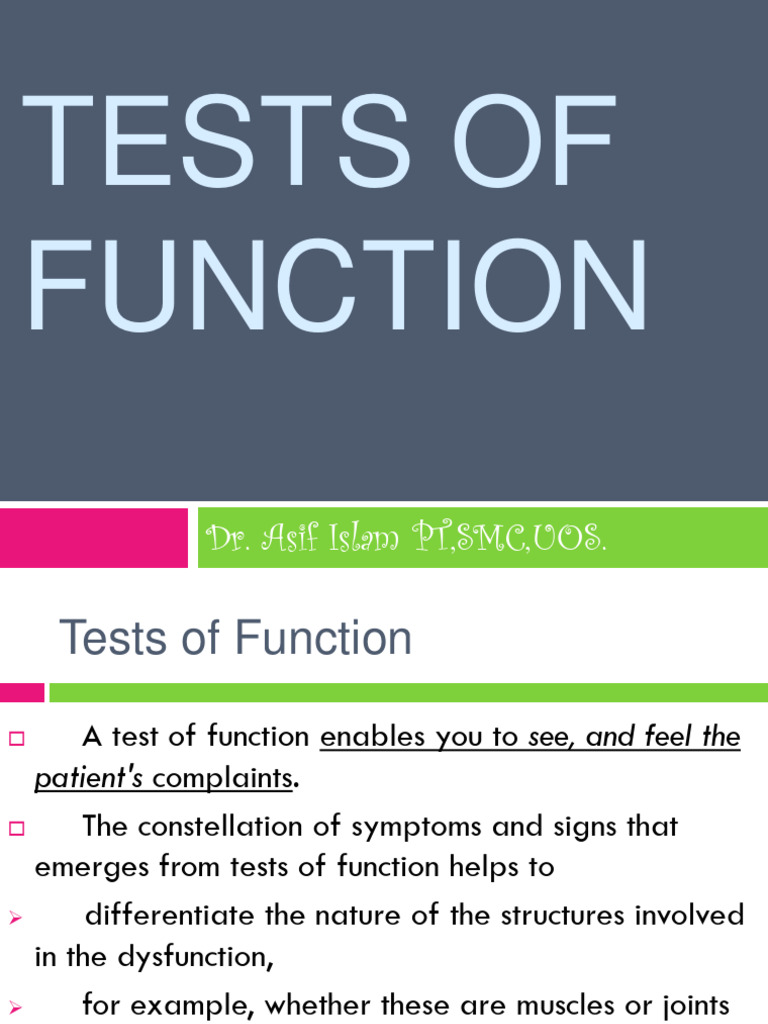 Tests of Functions 11 | PDF | Elbow | Knee