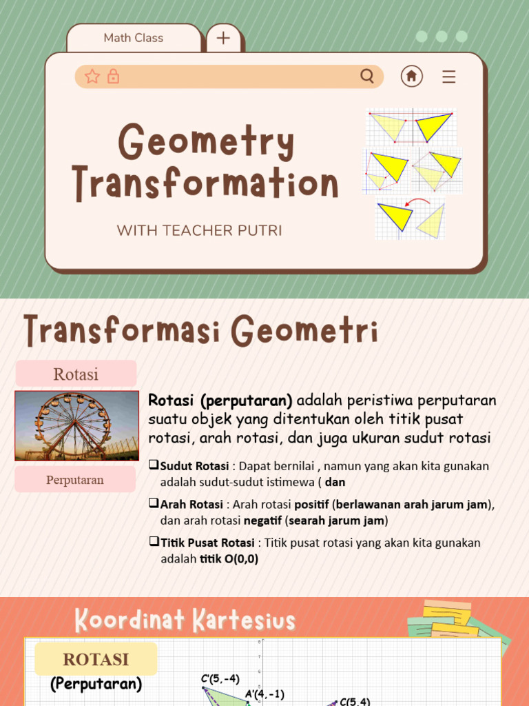 Panduan Rotasi Titik dalam Geometri | PDF
