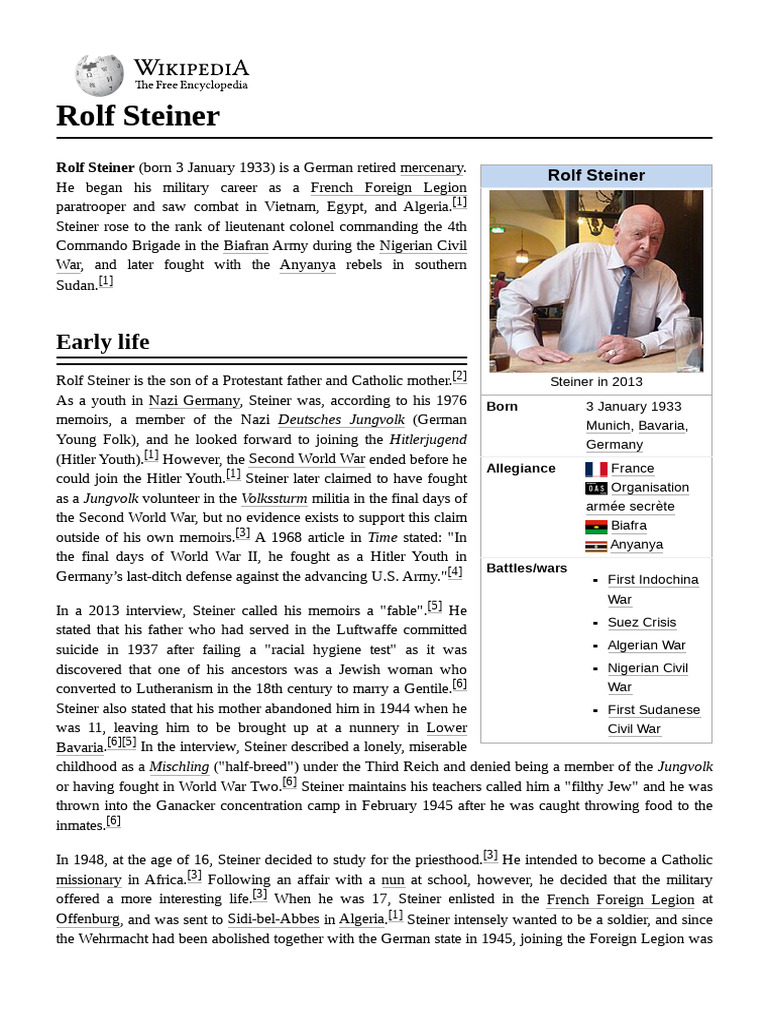 Rolf Steiner | PDF | Biafra | Military