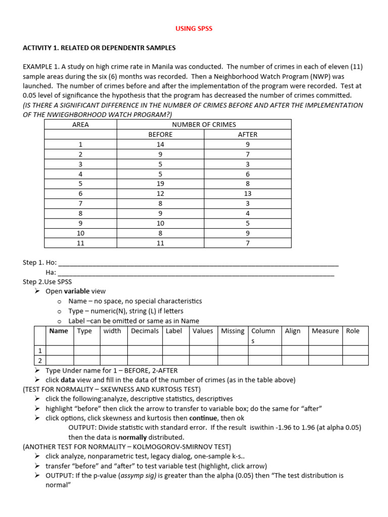 SPSS-handouts | PDF | P Value | Student's T Test