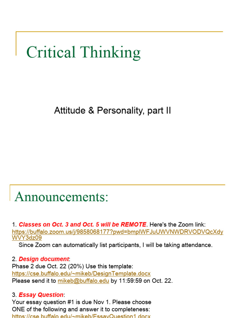 6 CriticalThinking | PDF | Fallacy | Argument
