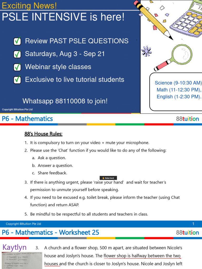 P6 Mat Worksheet 26 T100724 | PDF | Speed